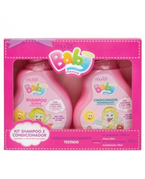 KIT BABY MURIEL SH E COND 100ML ROSA