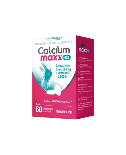 CALCIUM MAXX D3 (CALCIO 500MG + D3 2.000UI) C/60 CP